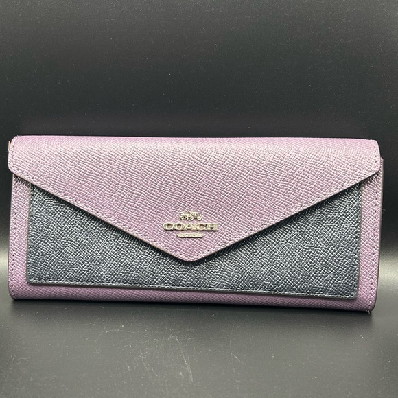 Coach | Bags | Coach Soft Wallet In Colorblock Signature Canvas | Poshmark